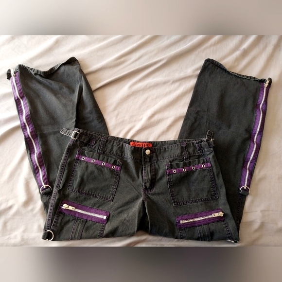 Tripp nyc | Pants & Jumpsuits | Vintage Y2k Goth Mallgoth Tripp Nyc Hot Topic Black Purple ...